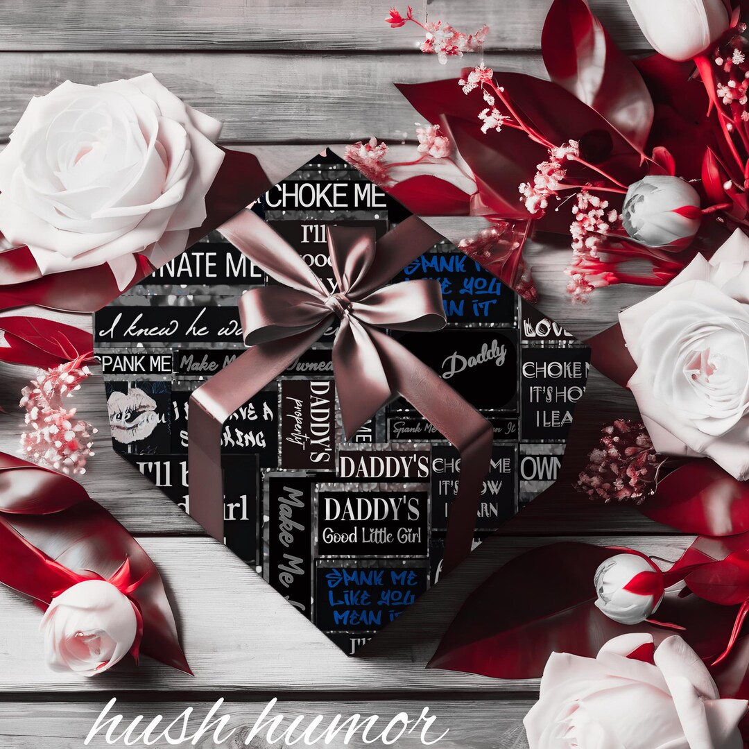 Wrapping Paper Naughty BDSM Themed Sexy Christmas Adult Gift Wrapping ...