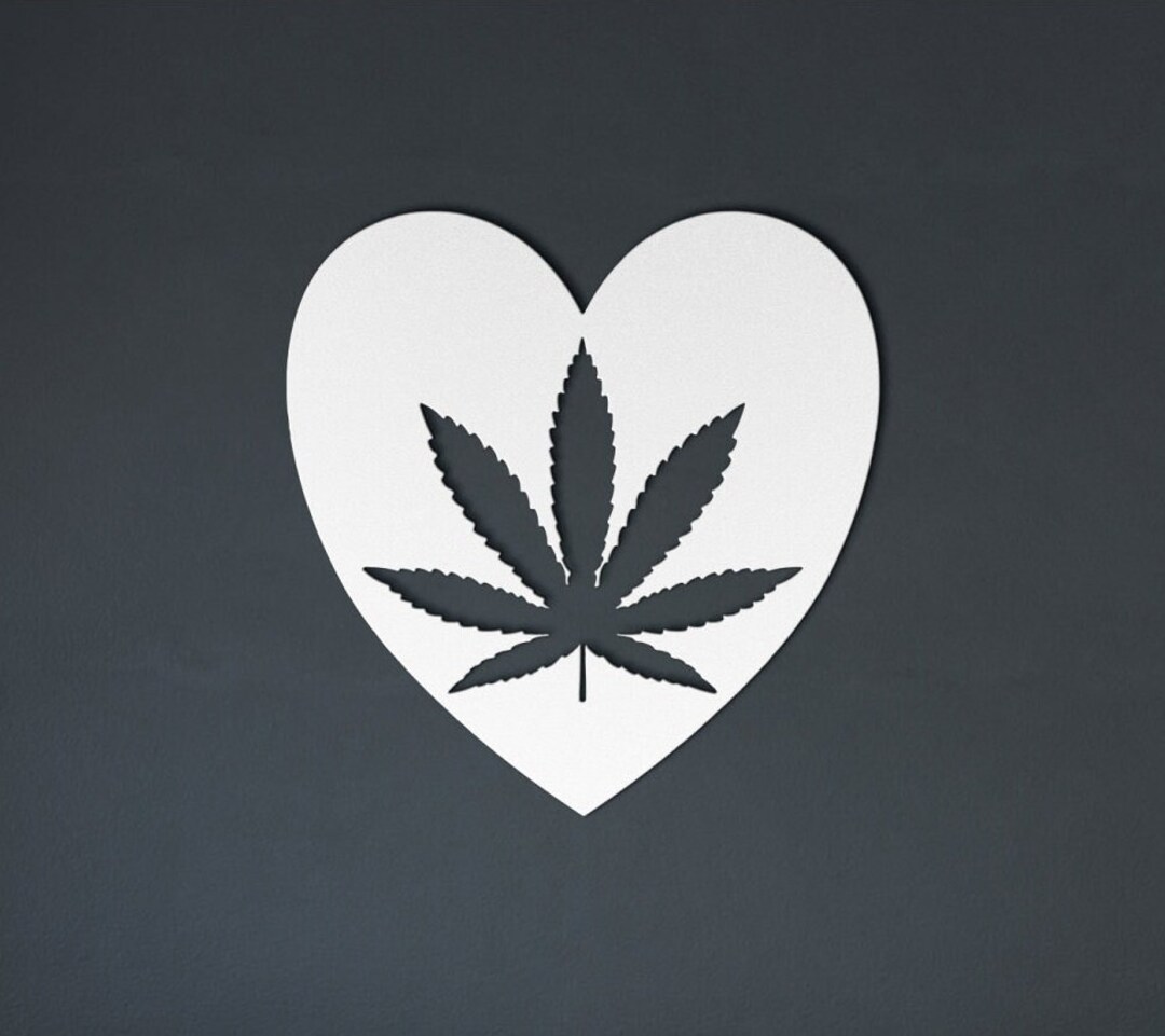 Weed Sign Smoke Room Metal Weed Decor Sign, THC Decor, Weed Leaf Cutout ...