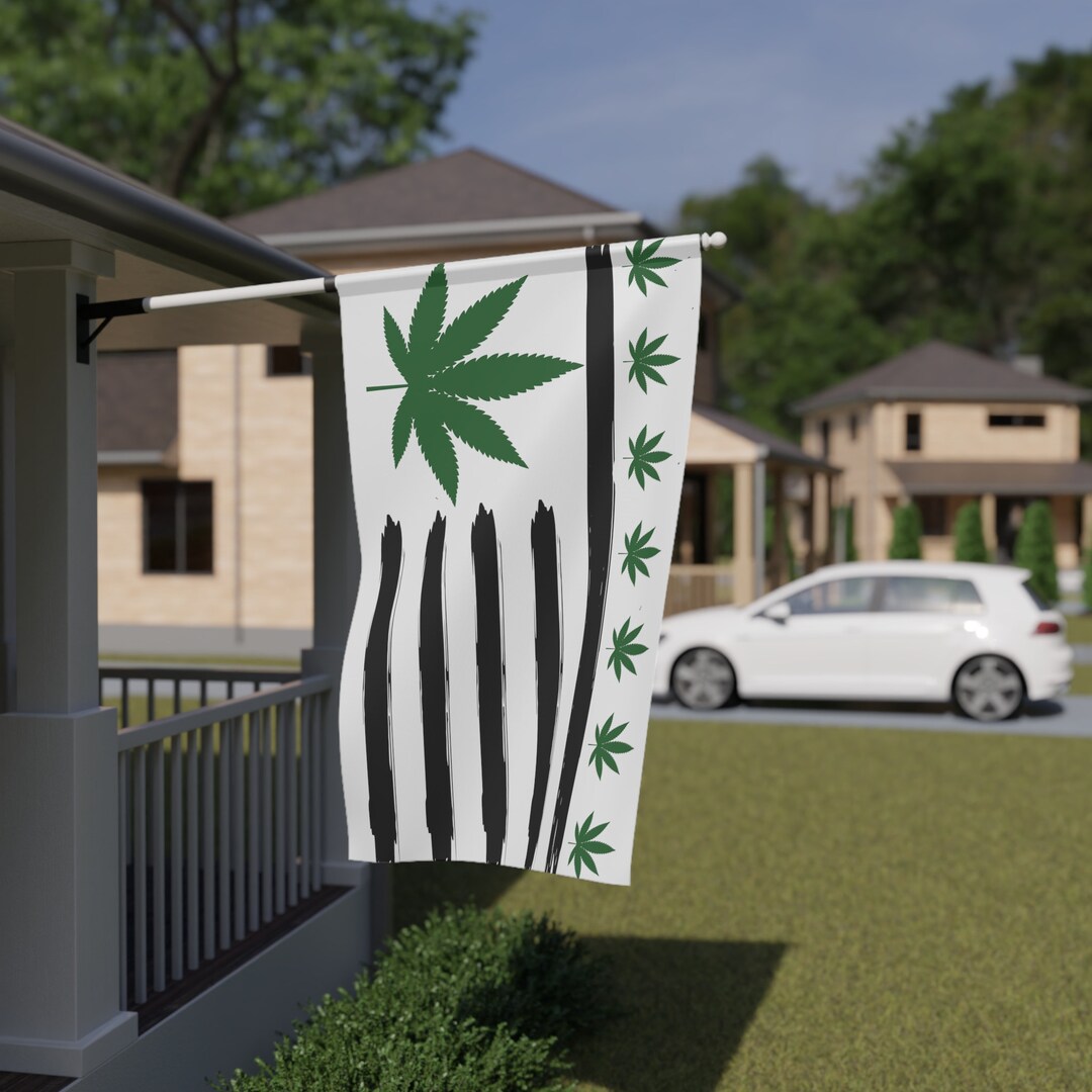 Weed Flag House Banner, Cannabis Flag, Marijuana Flag Stoner Flag ...