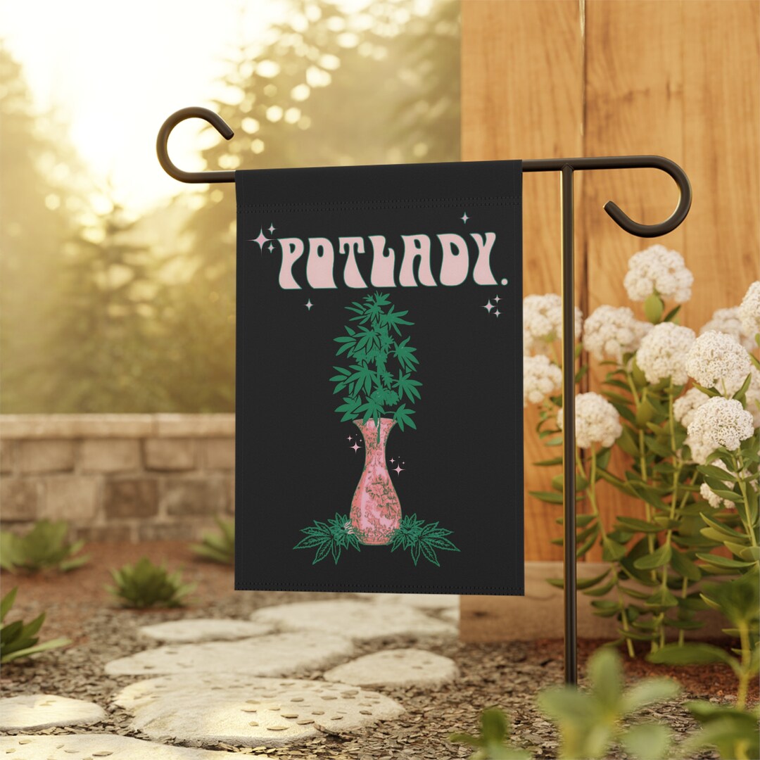 Garden Flag Weed Welcome Flag, Weed Flag, Smoke Room Decor, Weed Girl ...