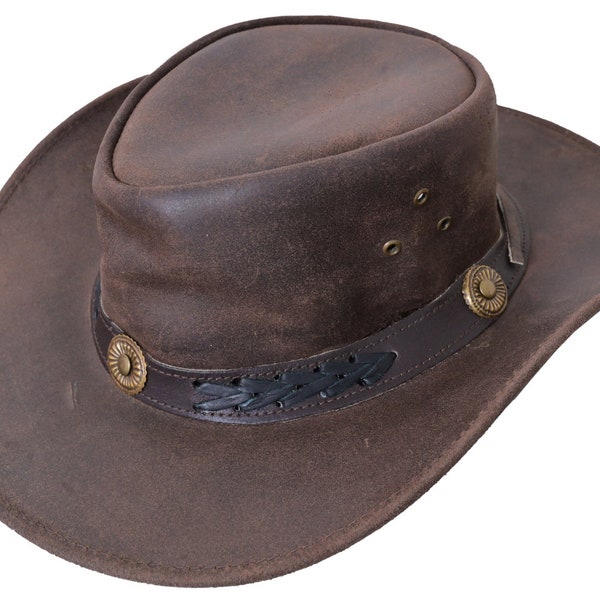 Leather Cowboy Hat - Etsy