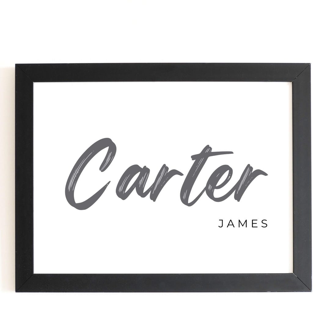 Personalized Printable Name Sign for Baby Nursery Wall Art Home Decor ...