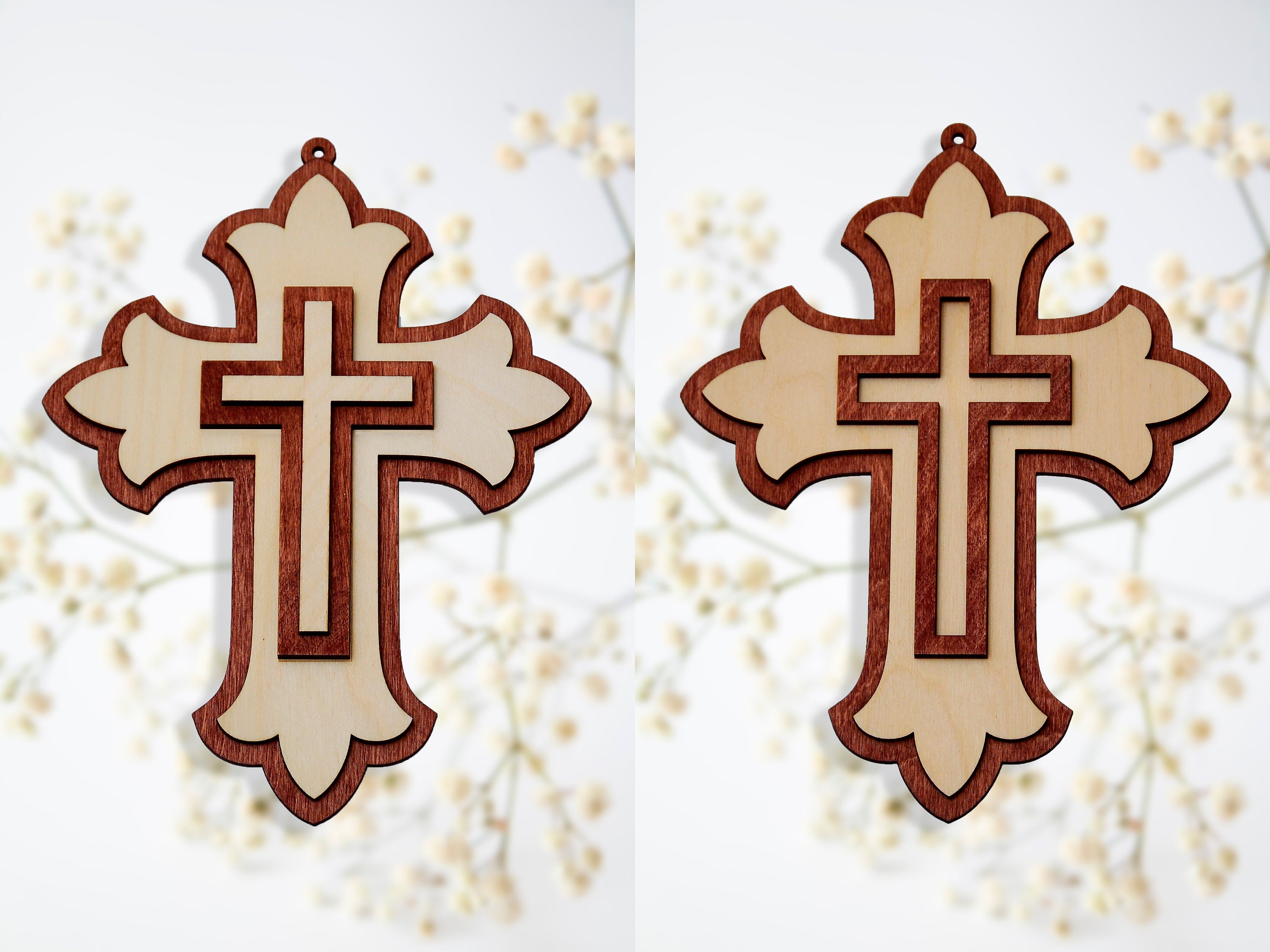 Christian Crosses 10 Designs Laser Cut Files Glowforge - Etsy