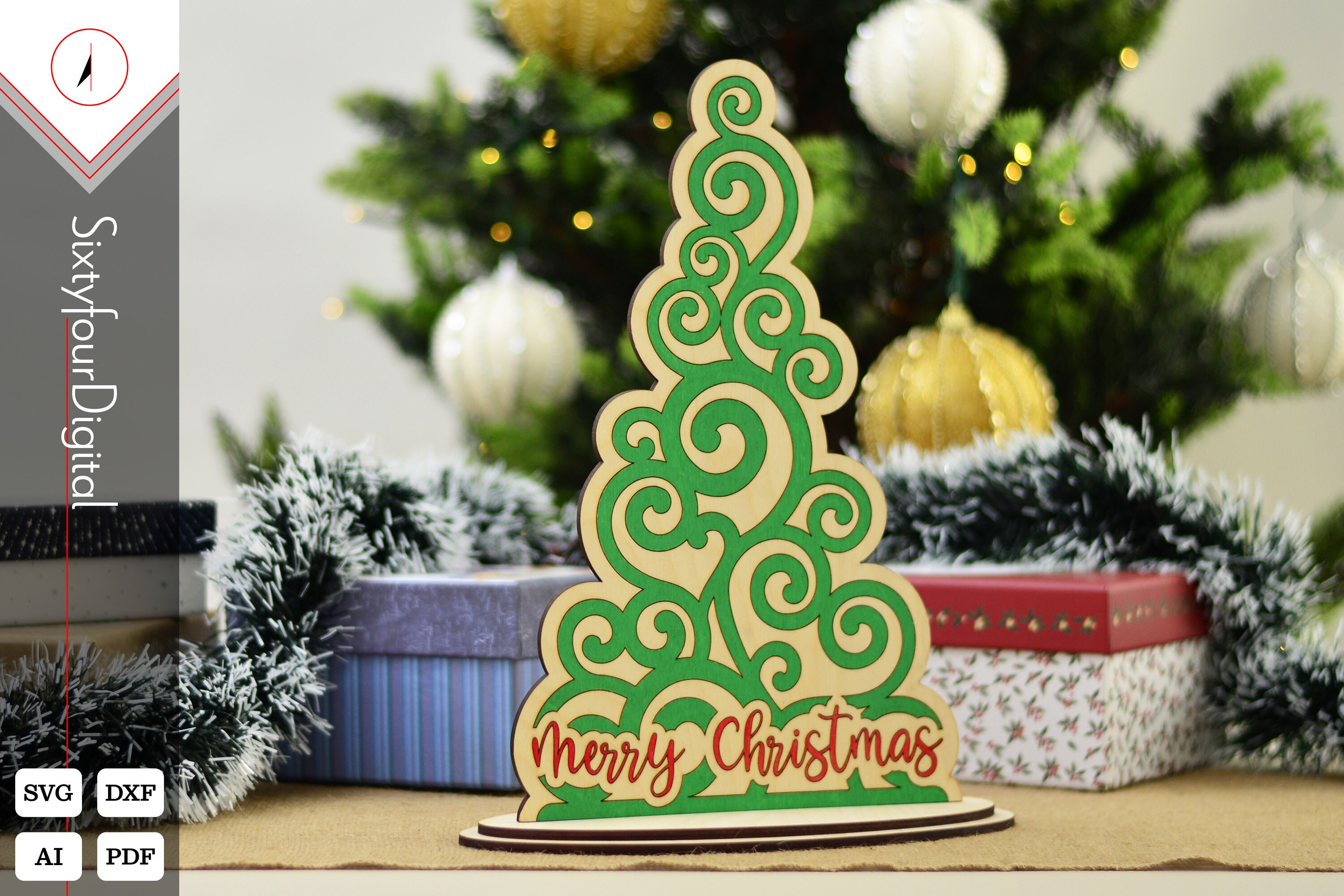 Trees and Scrap Busters Bundle Laser Cut Files X Tool Glowforge Instant ...