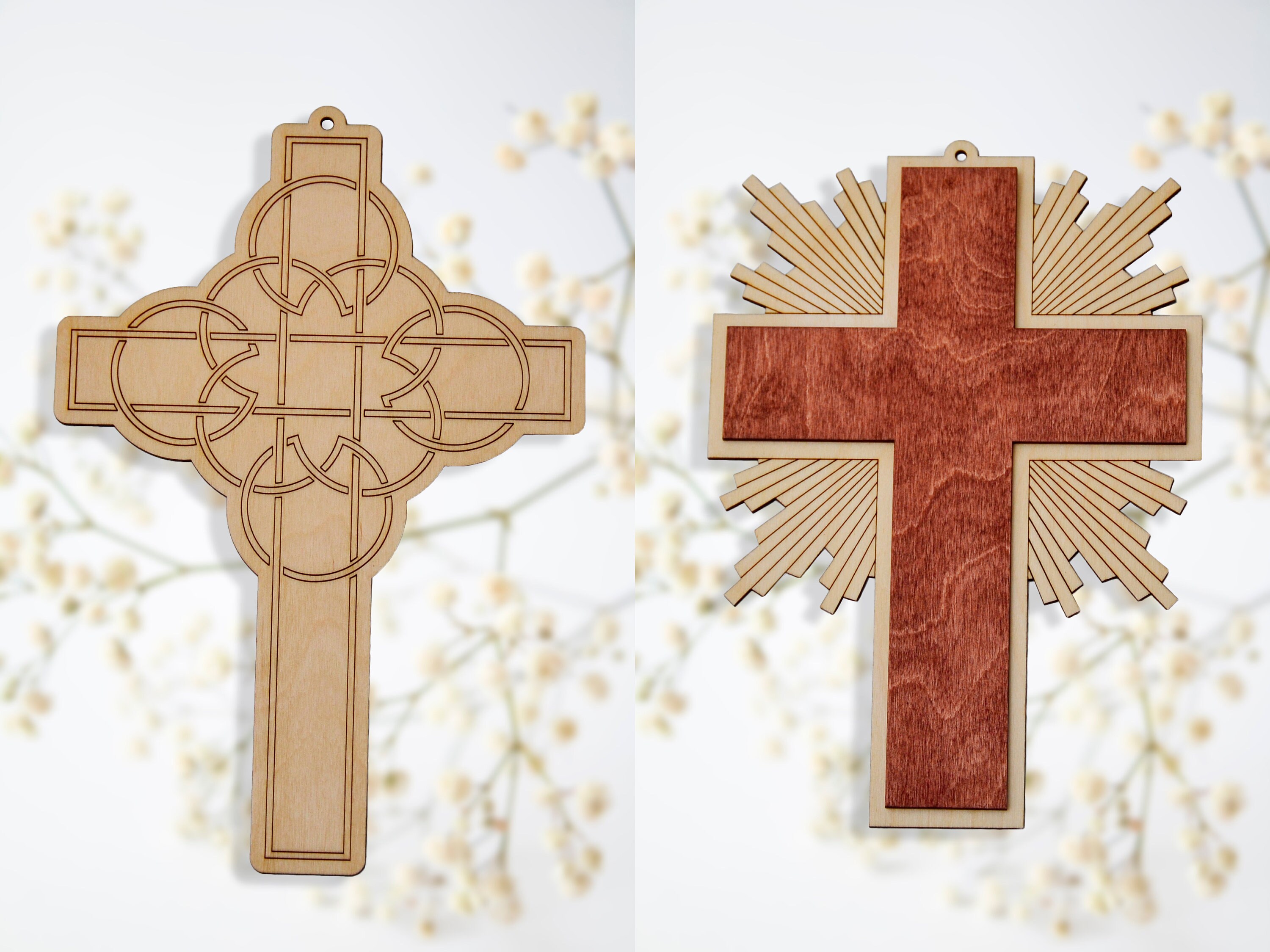 Christian Crosses 10 Designs Laser Cut Files Glowforge - Etsy