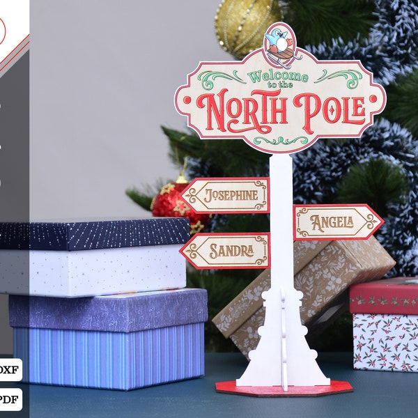 North Pole Sign - Etsy
