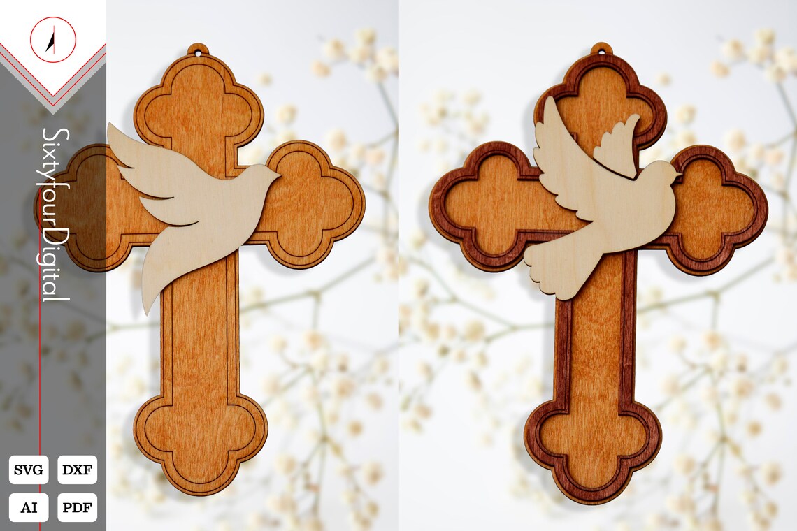 Christian Crosses 10 Designs Laser Cut Files Glowforge - Etsy