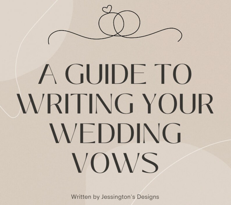 Writing Vows Guide - Etsy