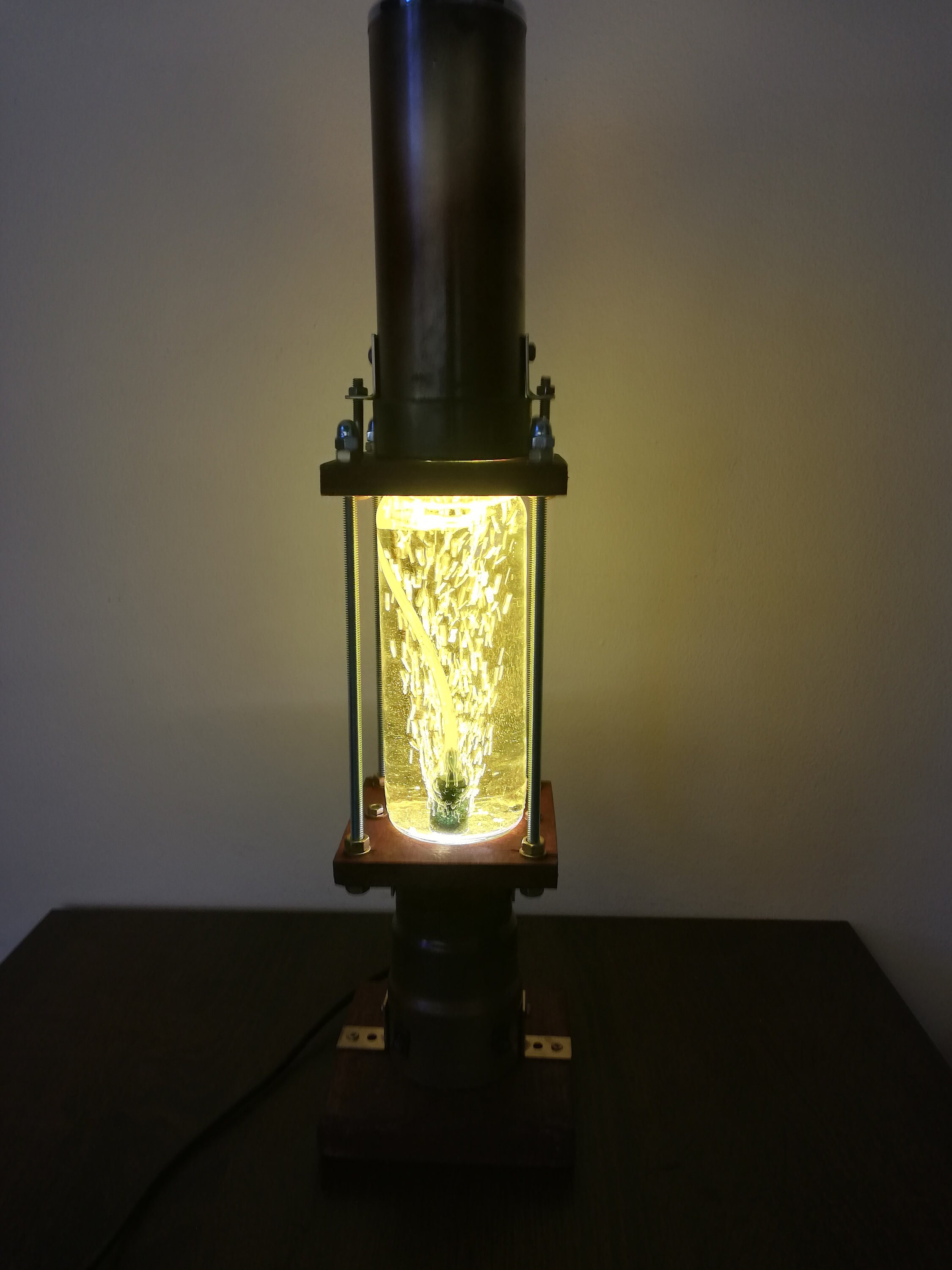 Mad Scientist's Lamp, Steampunk Lamp With Bubbling Effect - Etsy