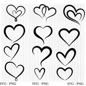 Half Heart Shape SVG, Name Frame Svg, Valentine Heart Svg, Open Heart ...