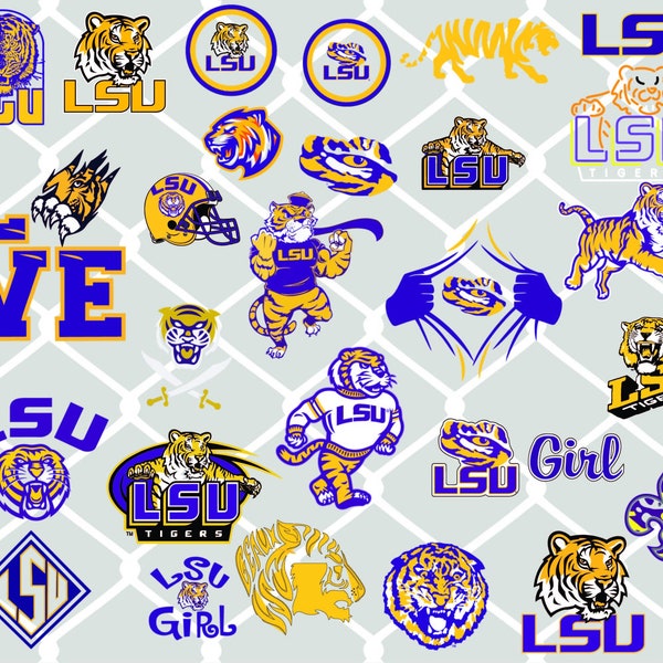 Lsu Tigers Svg - Etsy