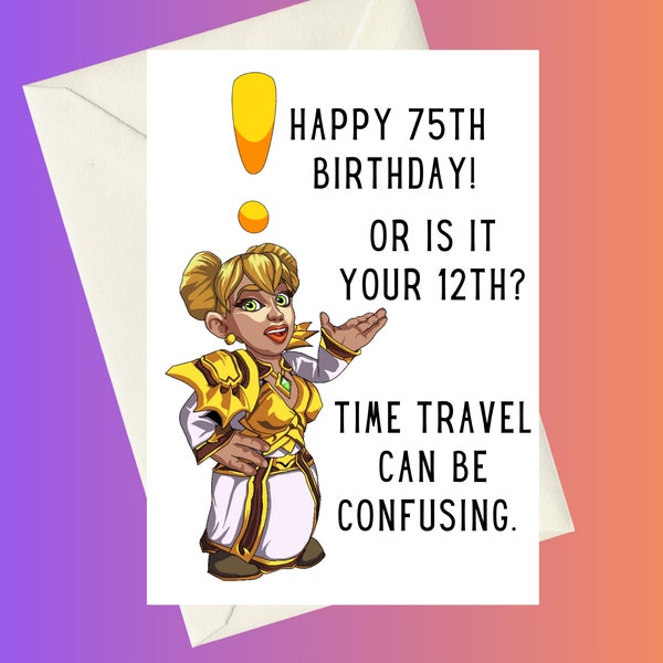 World of Warcraft Birthday Card - Etsy