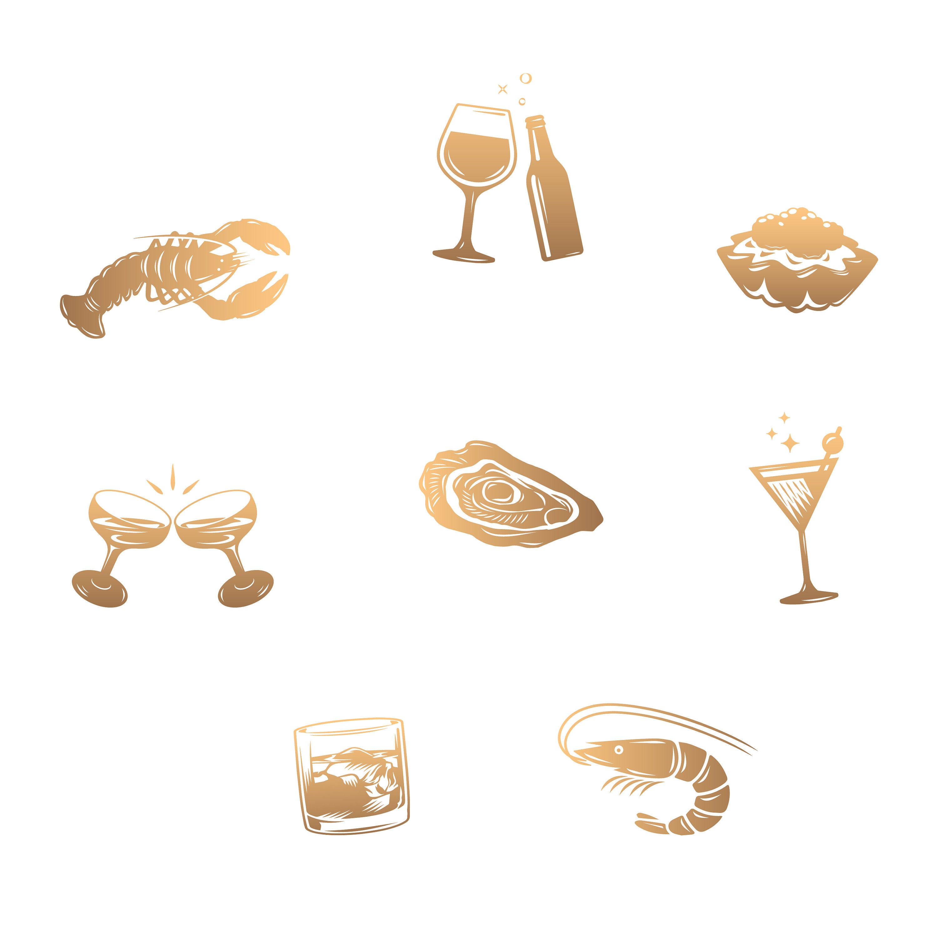Cocktail Party Icons - Etsy