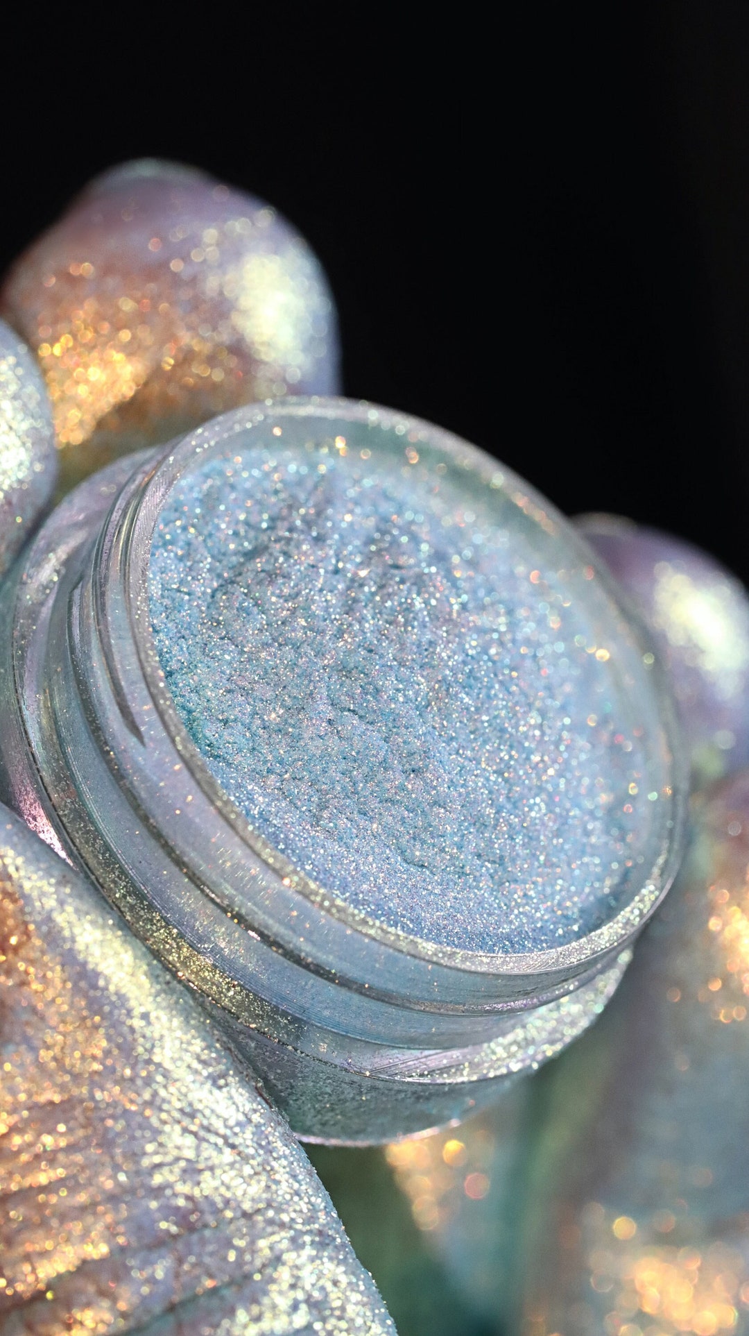 BERRY BLUE - Duochrome Eyeshadow Loose/pressed Powder, Shinny Shifts ...