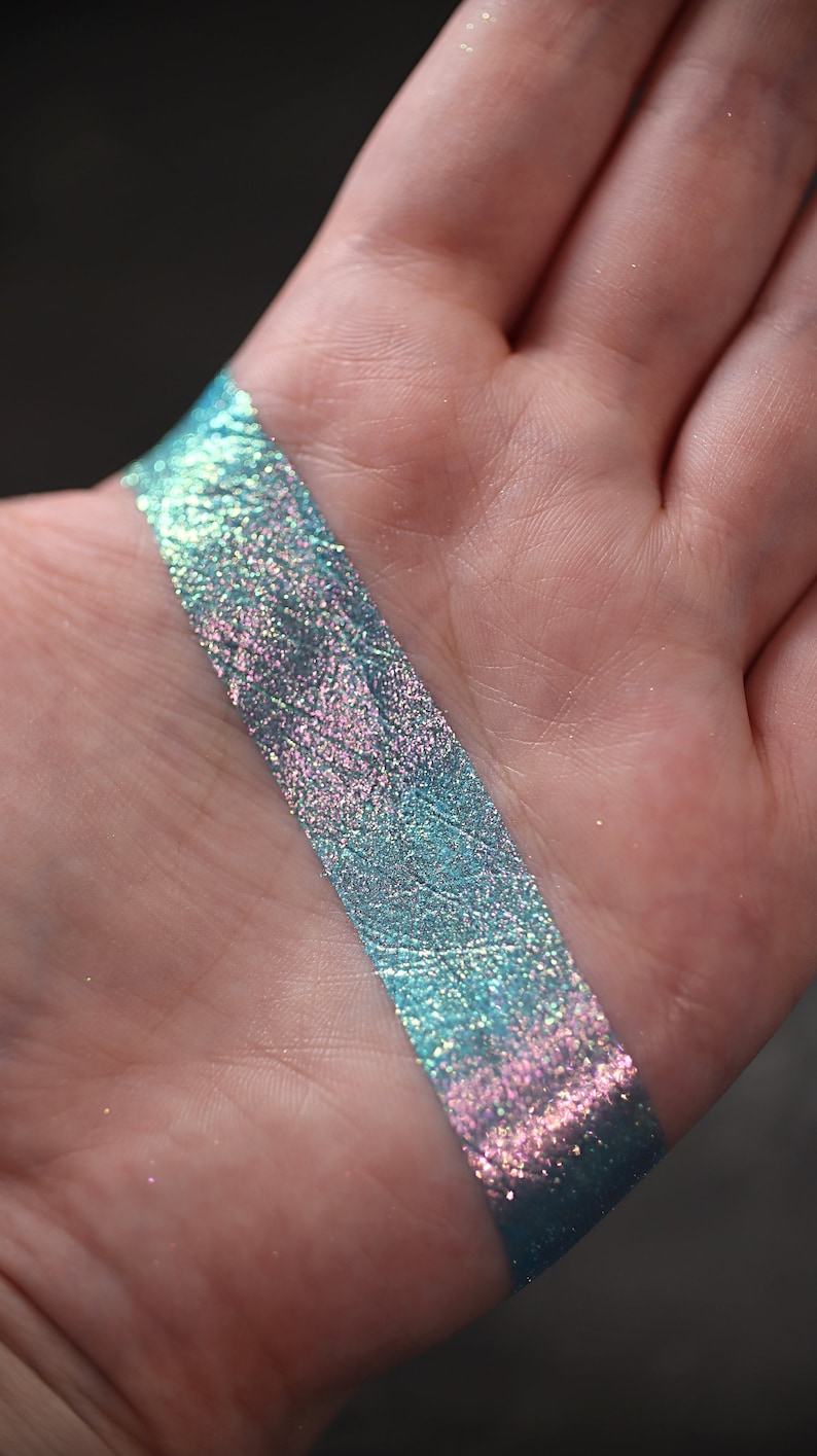 TWINKLE TEAL - Multichrome Glittery Loose/pressed Eyeshadow, Shinny ...
