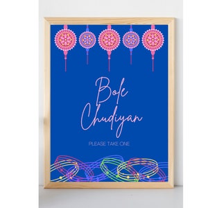Bangle Cart Sign Indian Wedding Sign Bole Chudiyan - Etsy