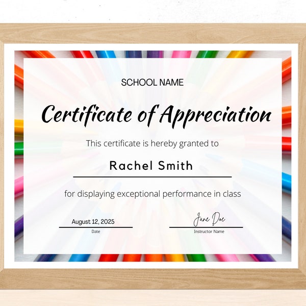 Coloring Award Certificate Kids - Etsy