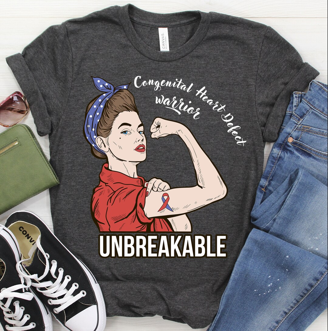 Congenital Heart Defect Awareness Shirt / Tank Top / Hoodie, CHD ...