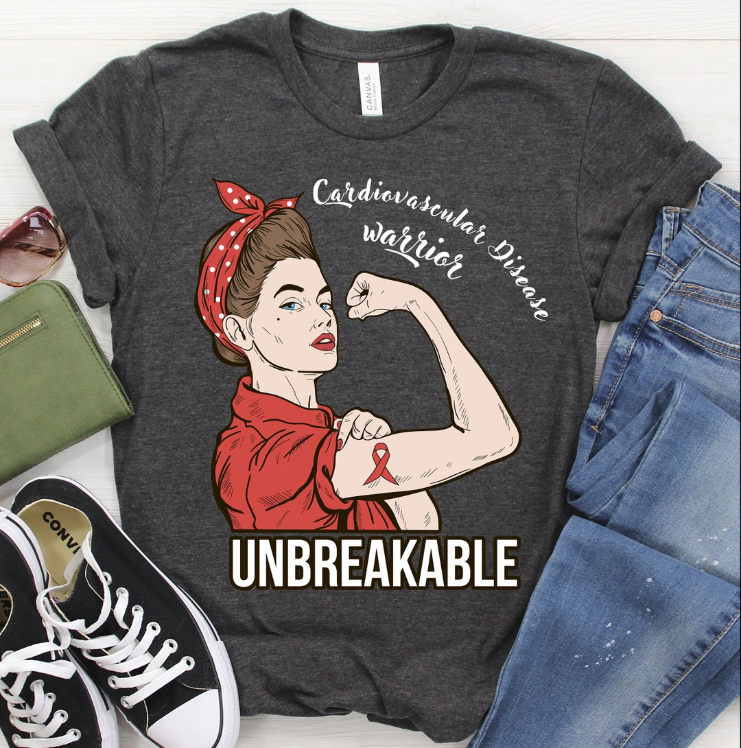 Cardiovascular Disease Awareness Shirt / Tank / Hoodie, CVD Warrior ...