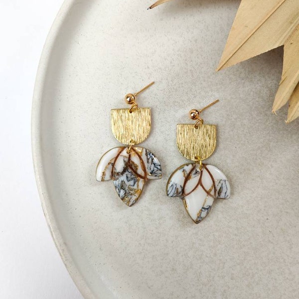 Marble Earrings - Etsy