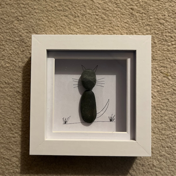 Pebble Art Cats - Etsy UK