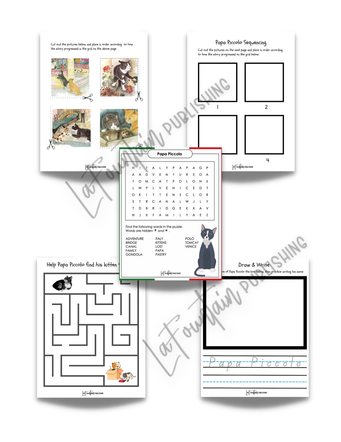 Papa Piccolo Unit Study, Book Based Activity, Book Based Game ...