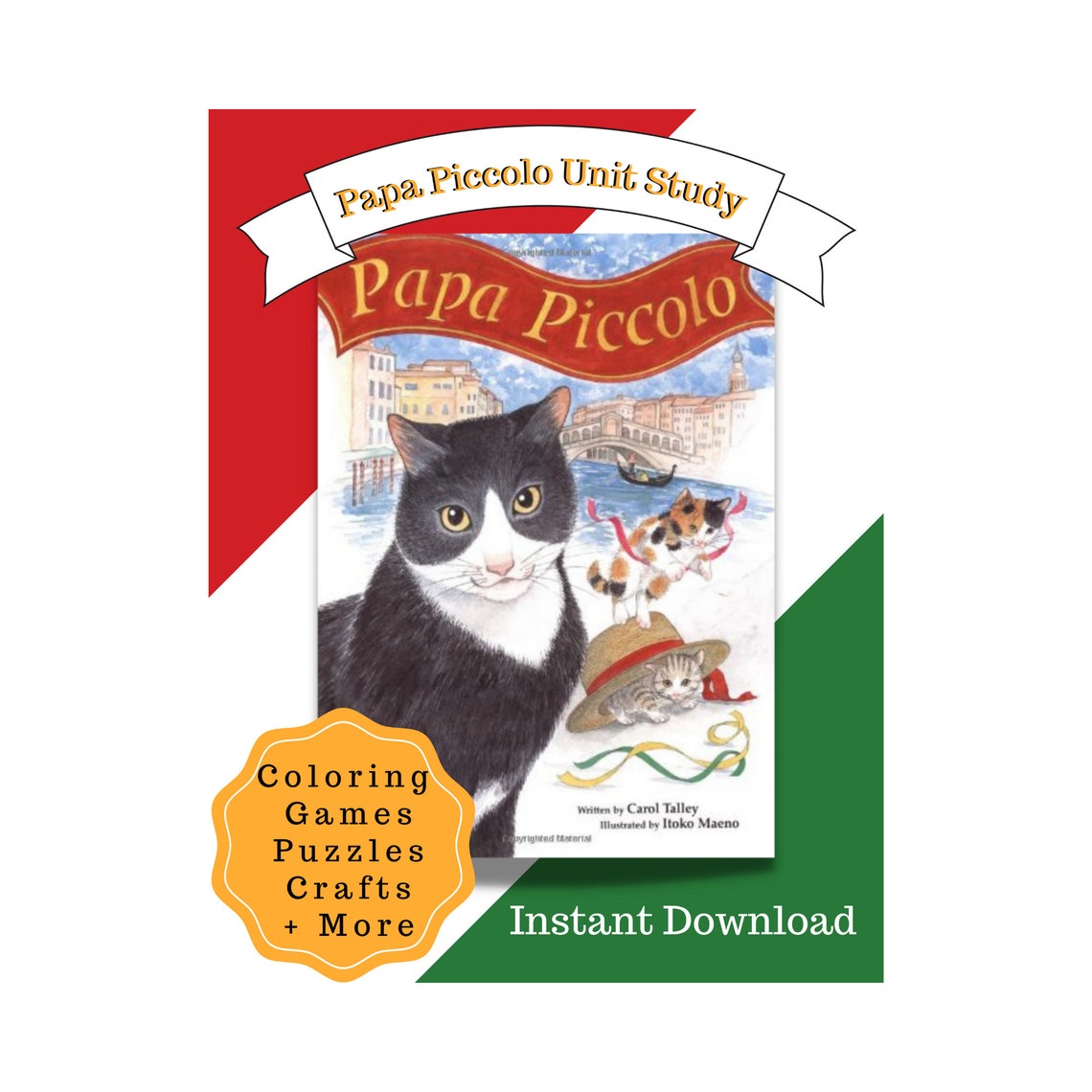 Papa Piccolo Unit Study, Book Based Activity, Book Based Game ...