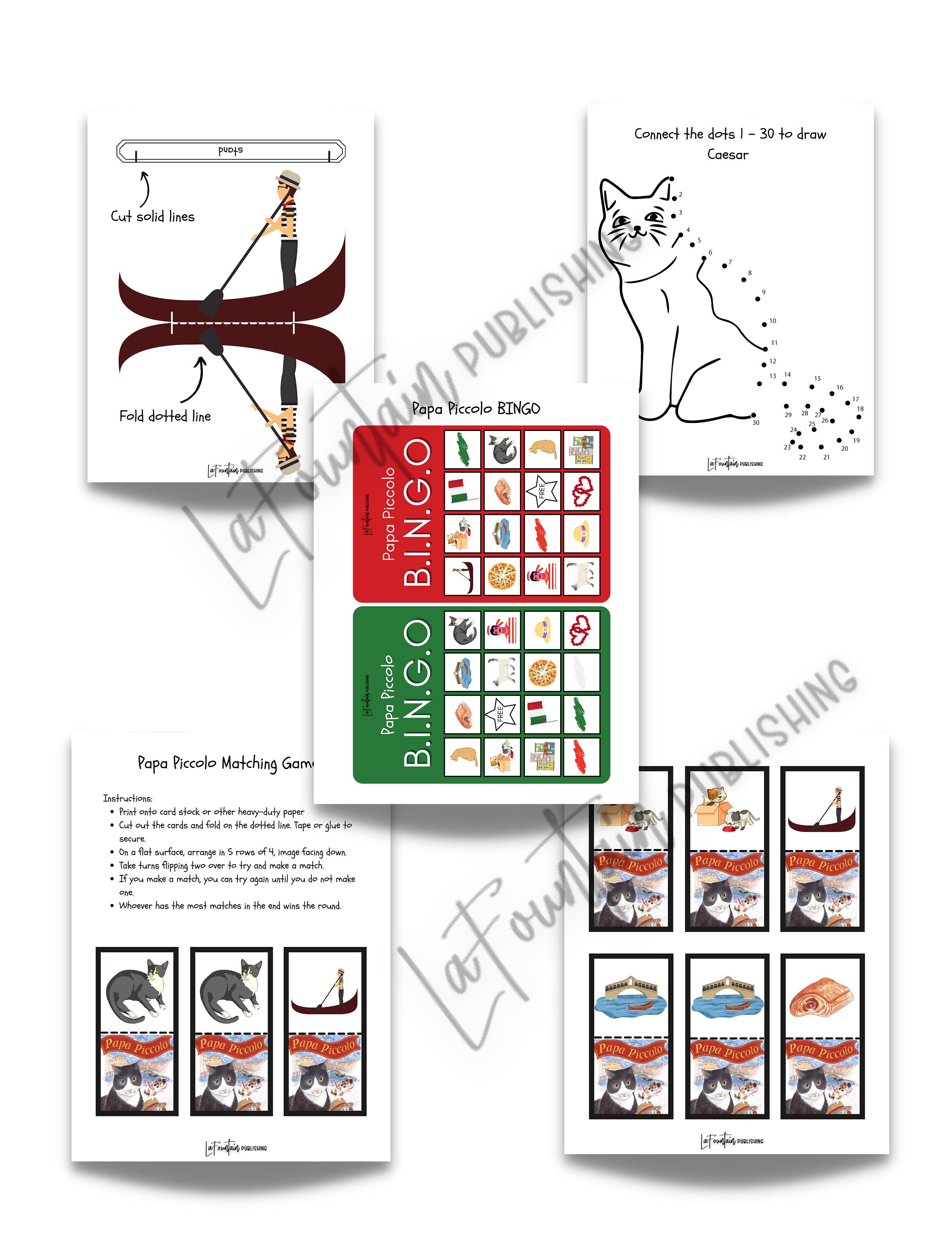 Papa Piccolo Unit Study, Book Based Activity, Book Based Game ...