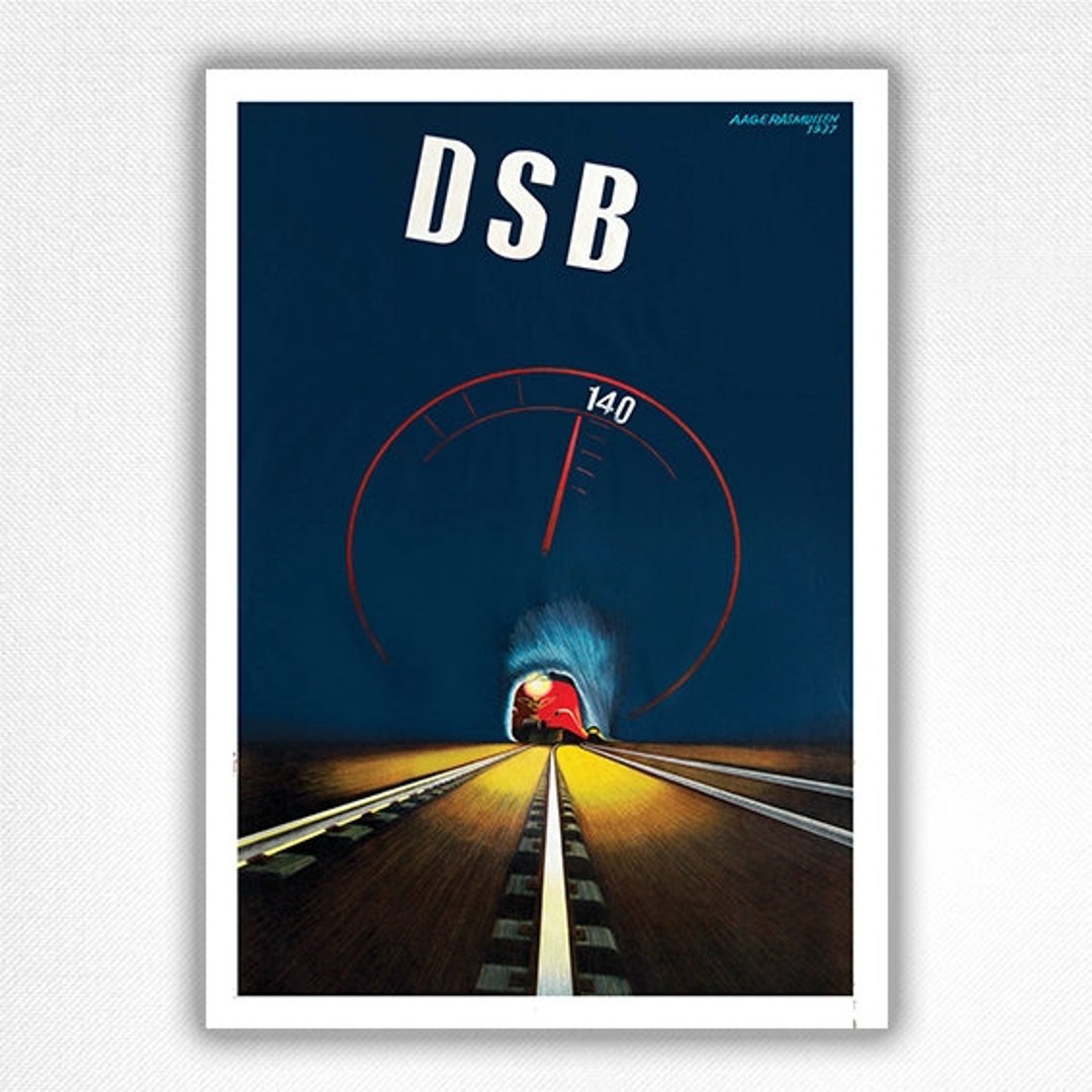 DSB 140 – Aage Rasmussen – 1937 Poster - A4, A3, A2, A1 & 50x70 - Etsy