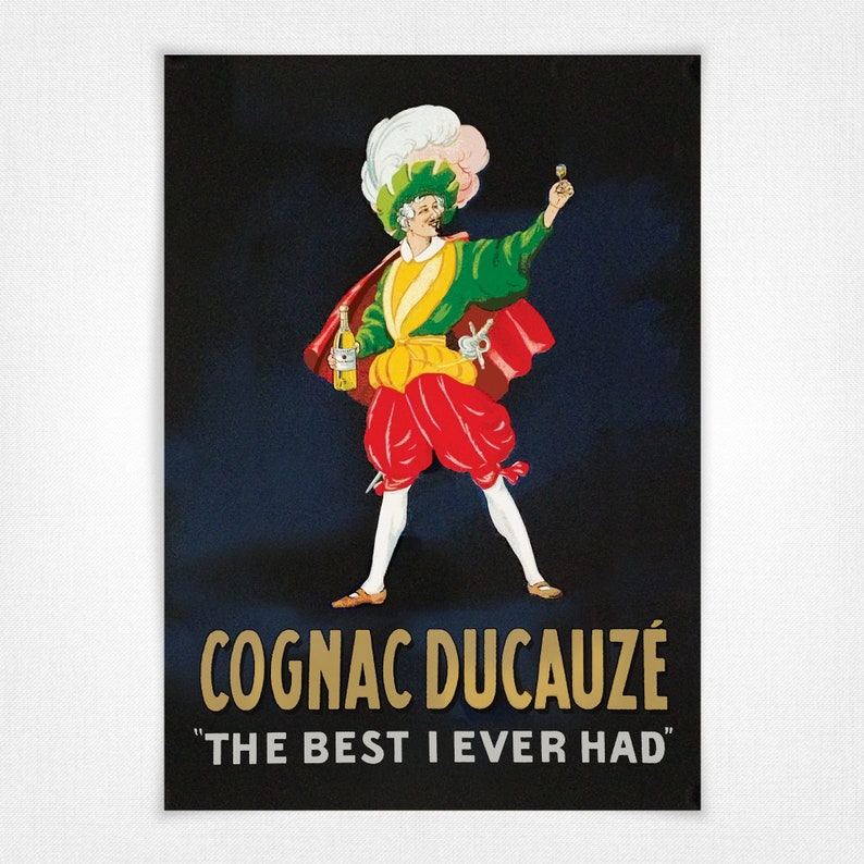 Cognac Ducauze Poster - A4, A3, A2, A1 & 50x70 - Etsy
