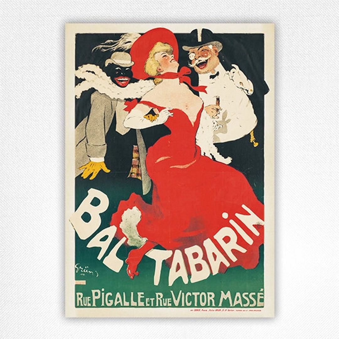Bal Tabarin – Grün – 1904 Poster - A4, A3, A2, A1 & 50x70 - Etsy