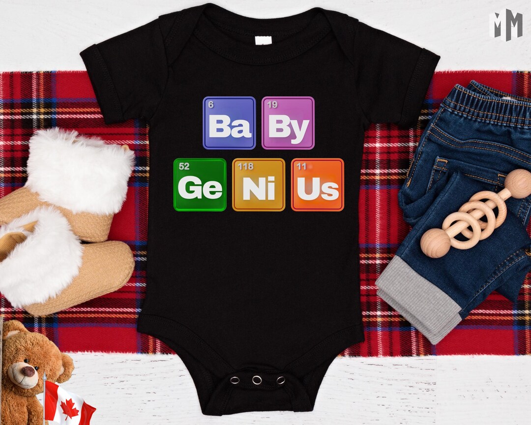 Buy Baby Genius Periodic Table Bodysuit, Future Scientist Gift Online ...