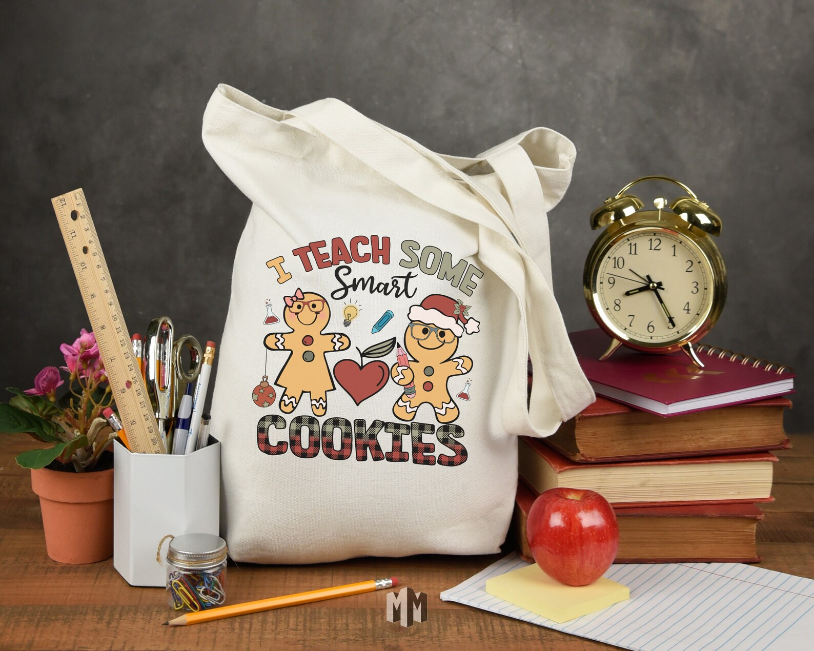 I Teach Some Smart Cookies Tote Bag for Teachers, Cute Shoulder Bag for ...