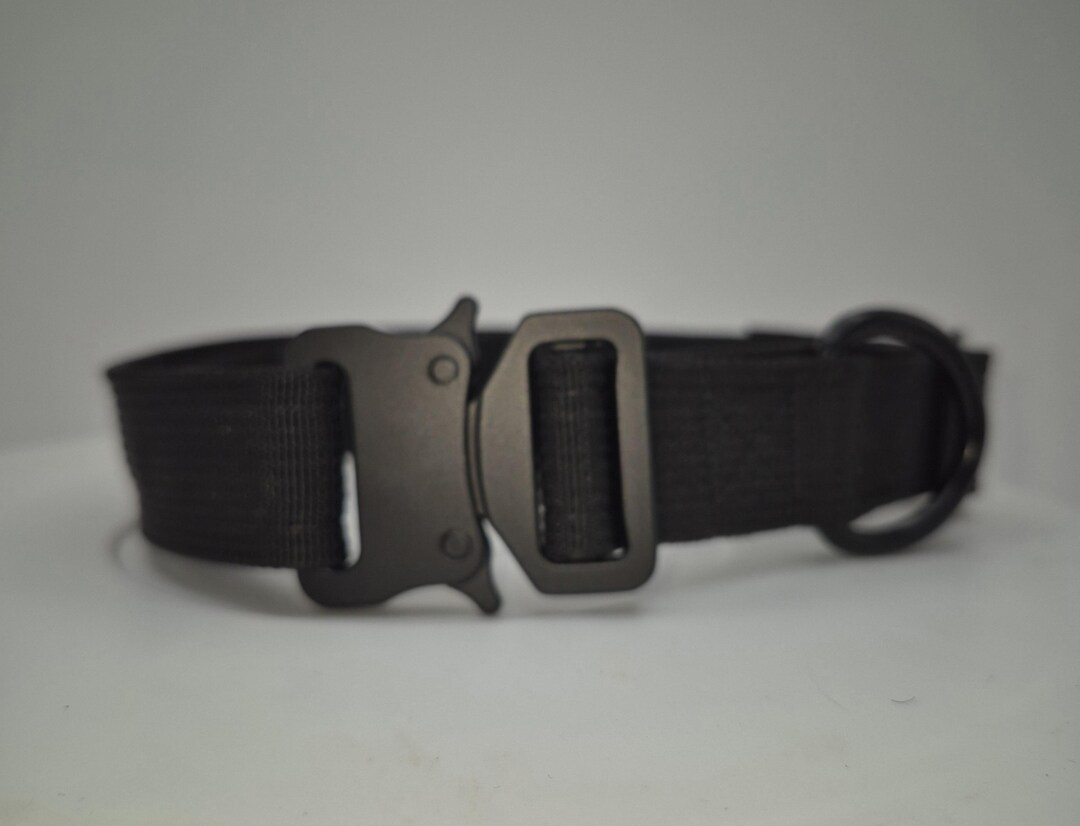 Black Tactical Mil-spec Dog Colar 1" Wide - Etsy