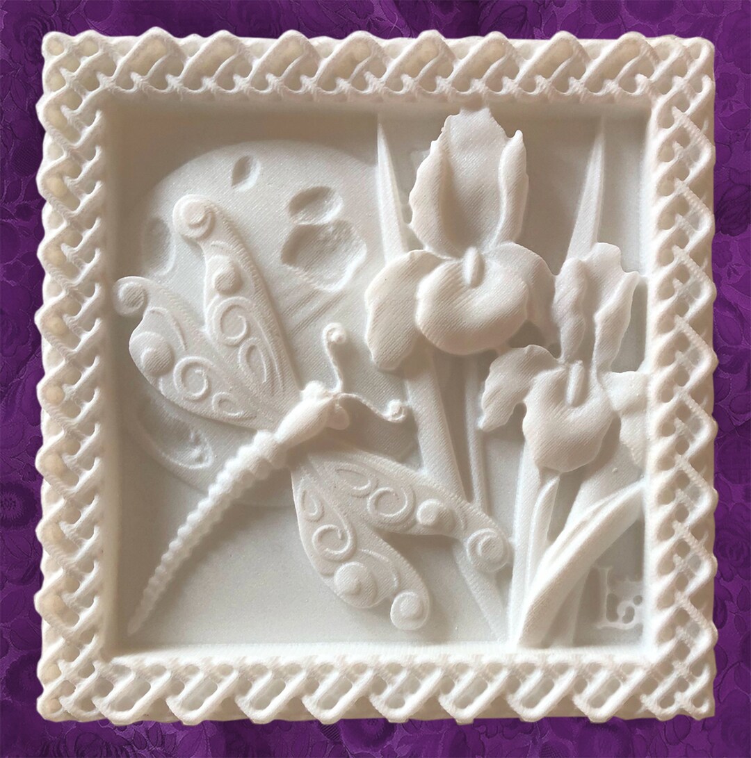 Carved Marble Tile Relief Dragonfly Mural Kitchen - Etsy
