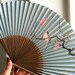 Hand Paint Japanese Bamboo Folding Hand Fan, 22 X 39 Cm, Japanese Hand ...