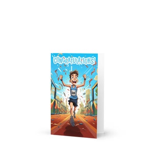 Congratulations Card for Runners, Well Done Greeting Card, Gift for ...