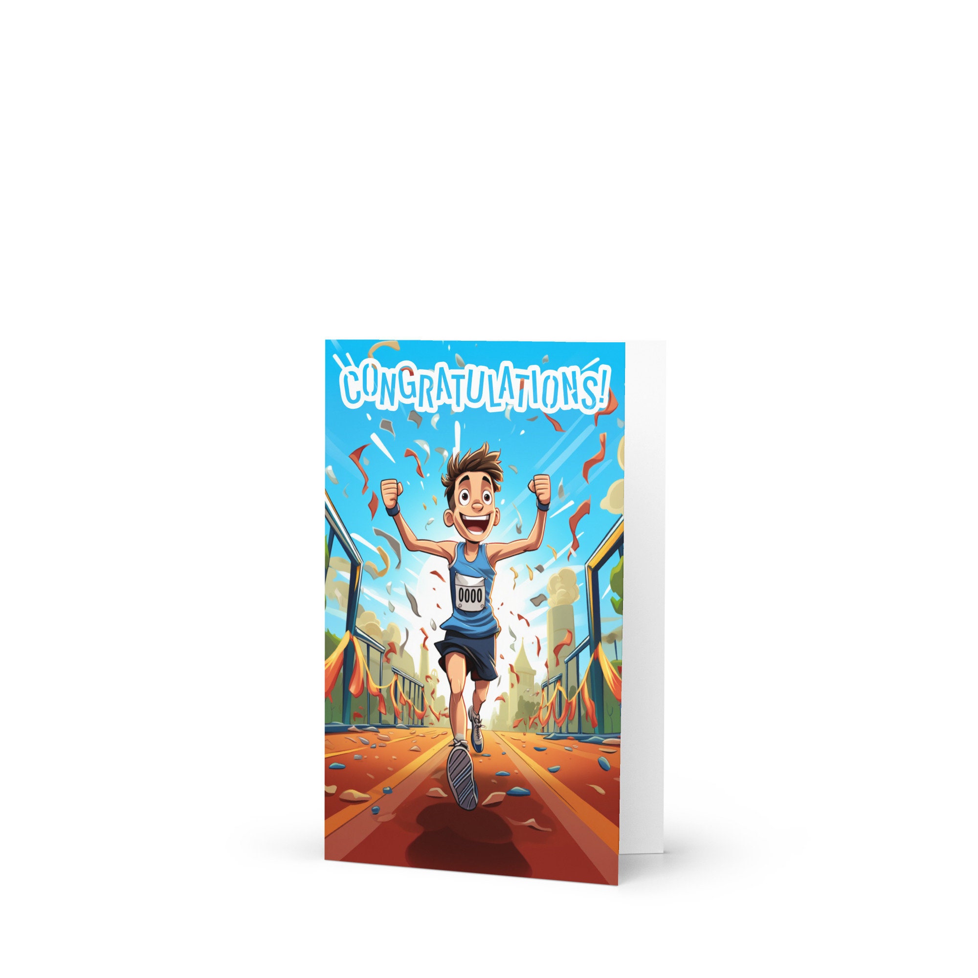 Congratulations Card for Runners, Well Done Greeting Card, Gift for ...