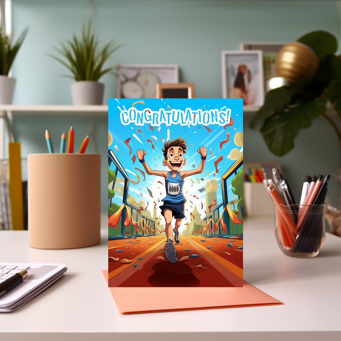Congratulations Card for Runners, Well Done Greeting Card, Gift for ...