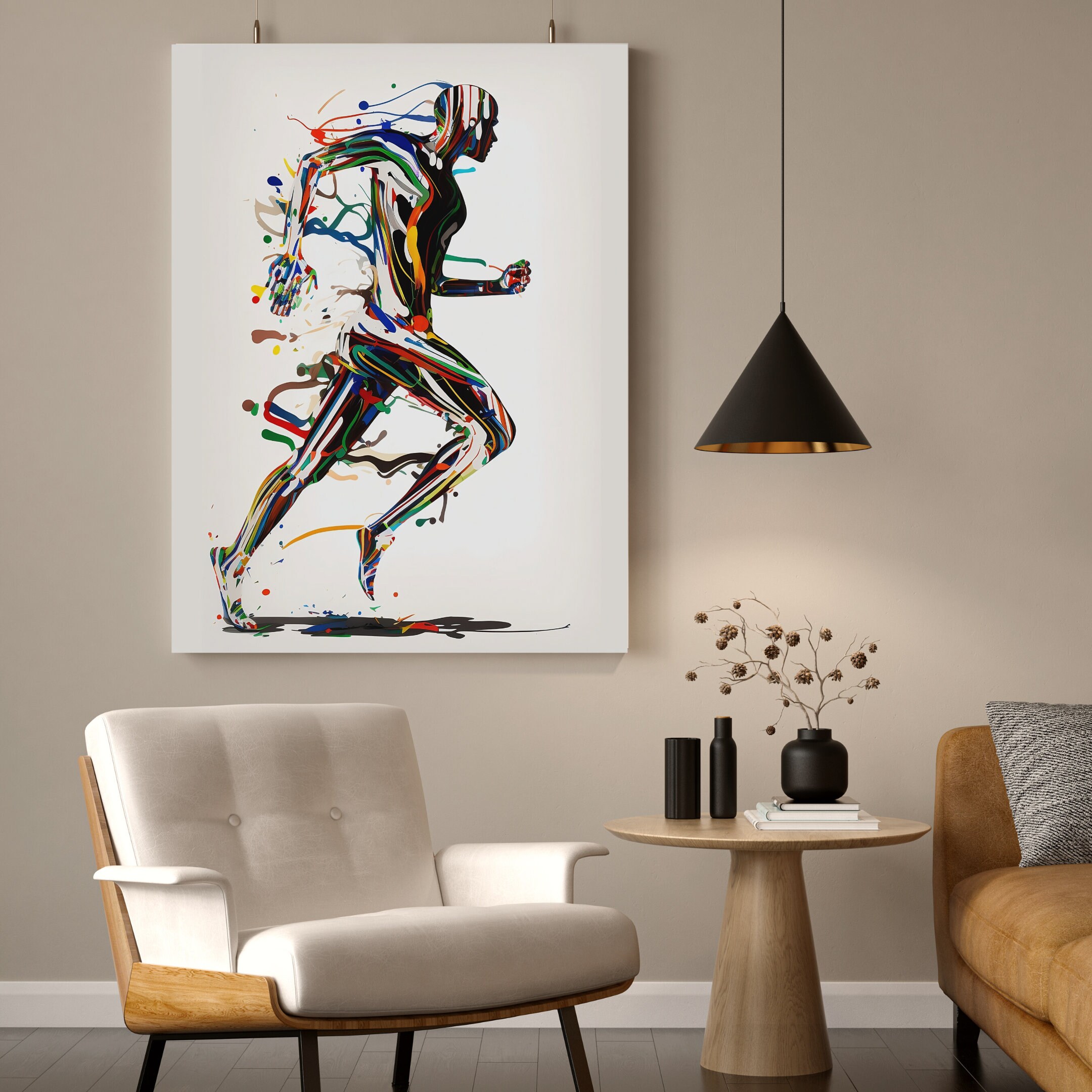 Running Poster, Running Art Sports Gift, Digital Download, Gift for ...