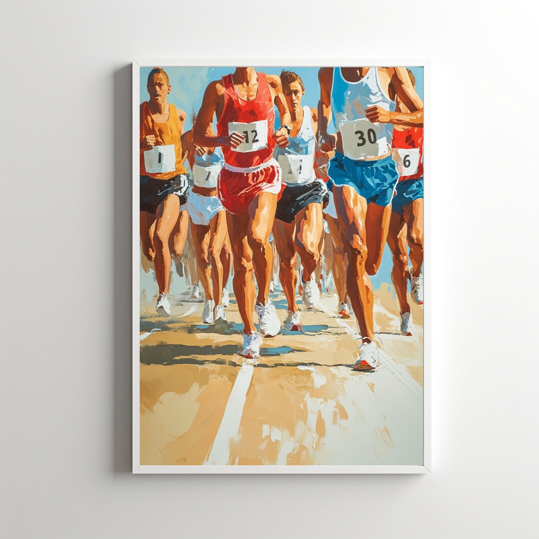 Running Wall Art, Running Gift, Marathon Gift, Running Print, Marathon ...