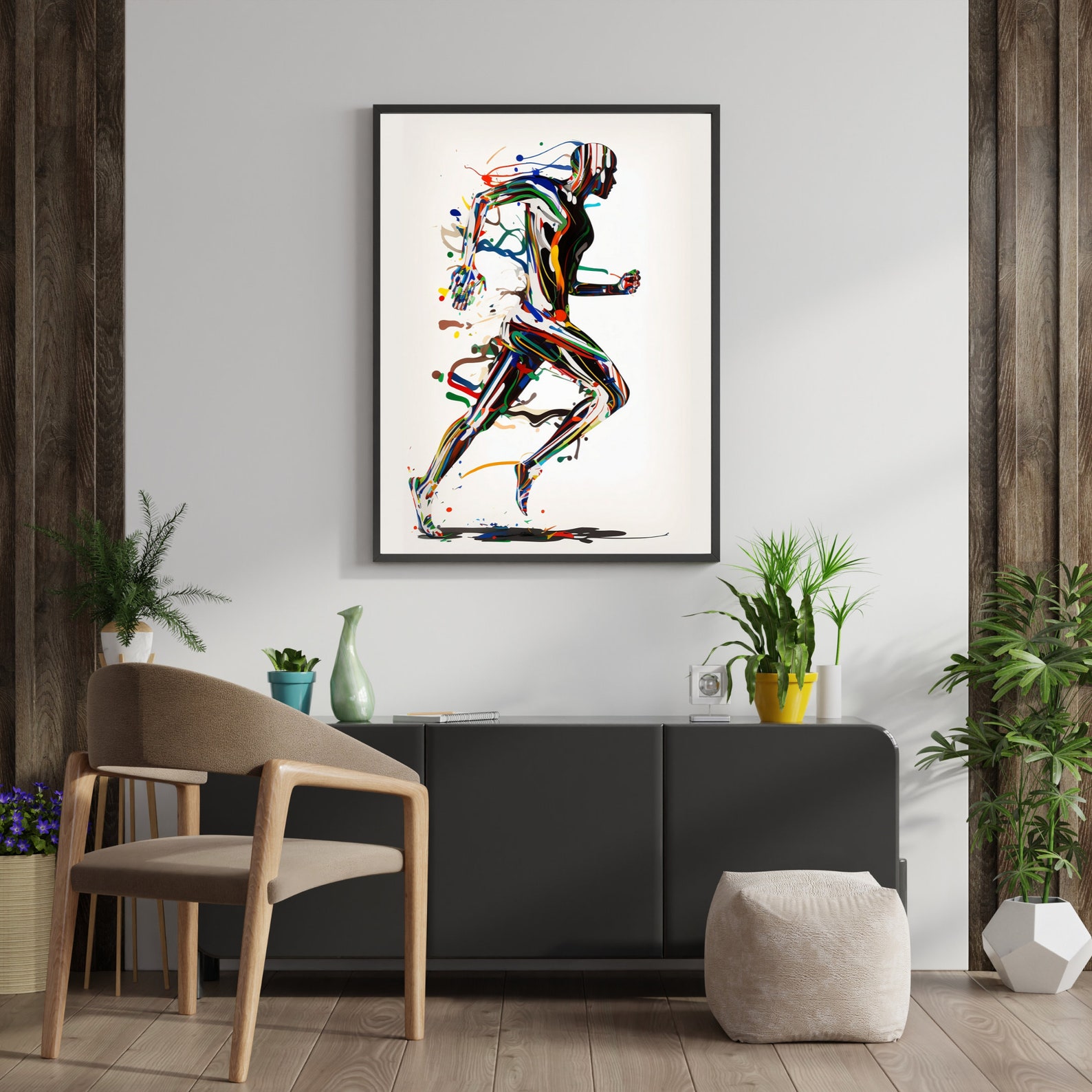 Running Poster, Running Art Sports Gift, Digital Download, Gift for ...