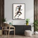 Abstract Running Art Print: Colorful Acrylic Runner (digital Download ...