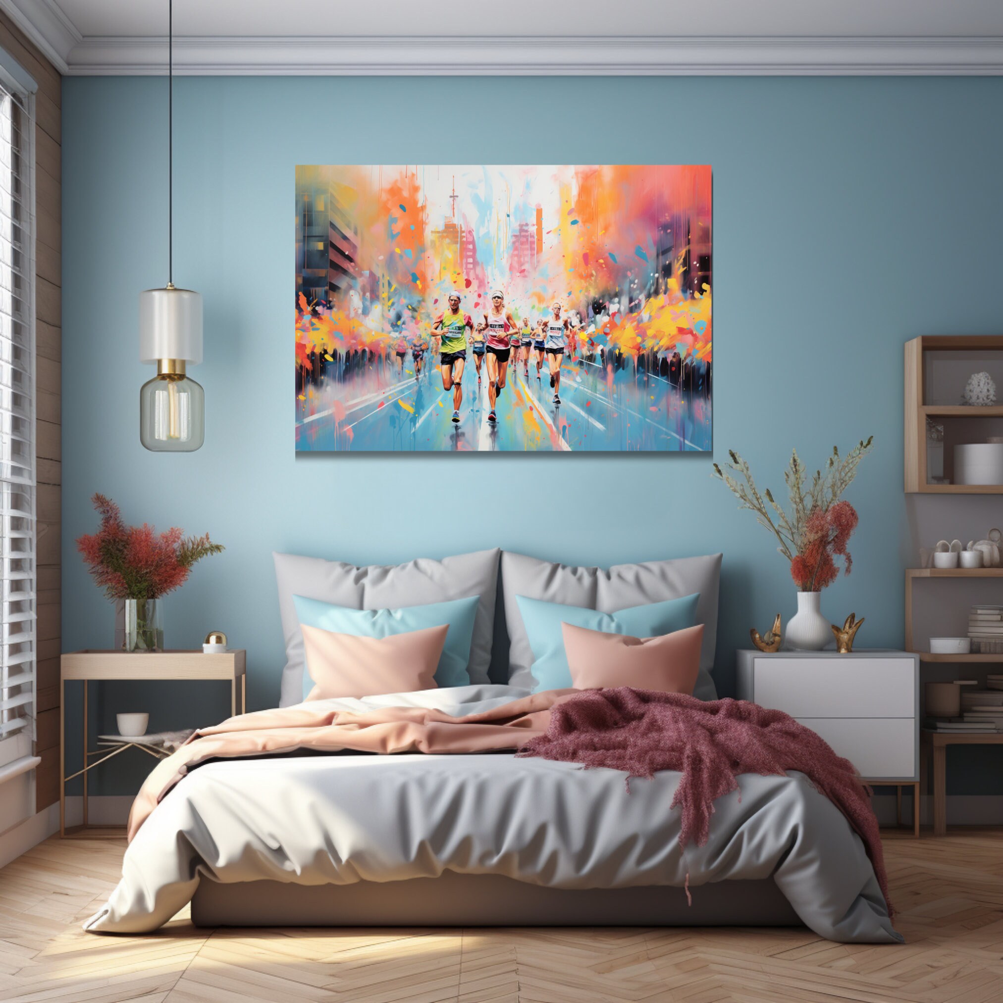 Running Poster, Marathon Poster, Running Print, Gift for Runner, Wall ...