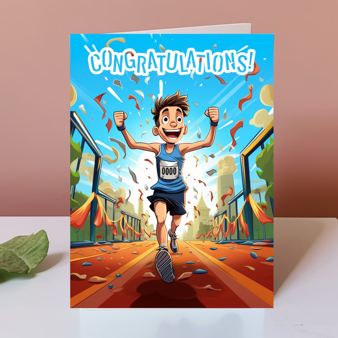 Congratulations Card for Runners, Well Done Greeting Card, Gift for ...