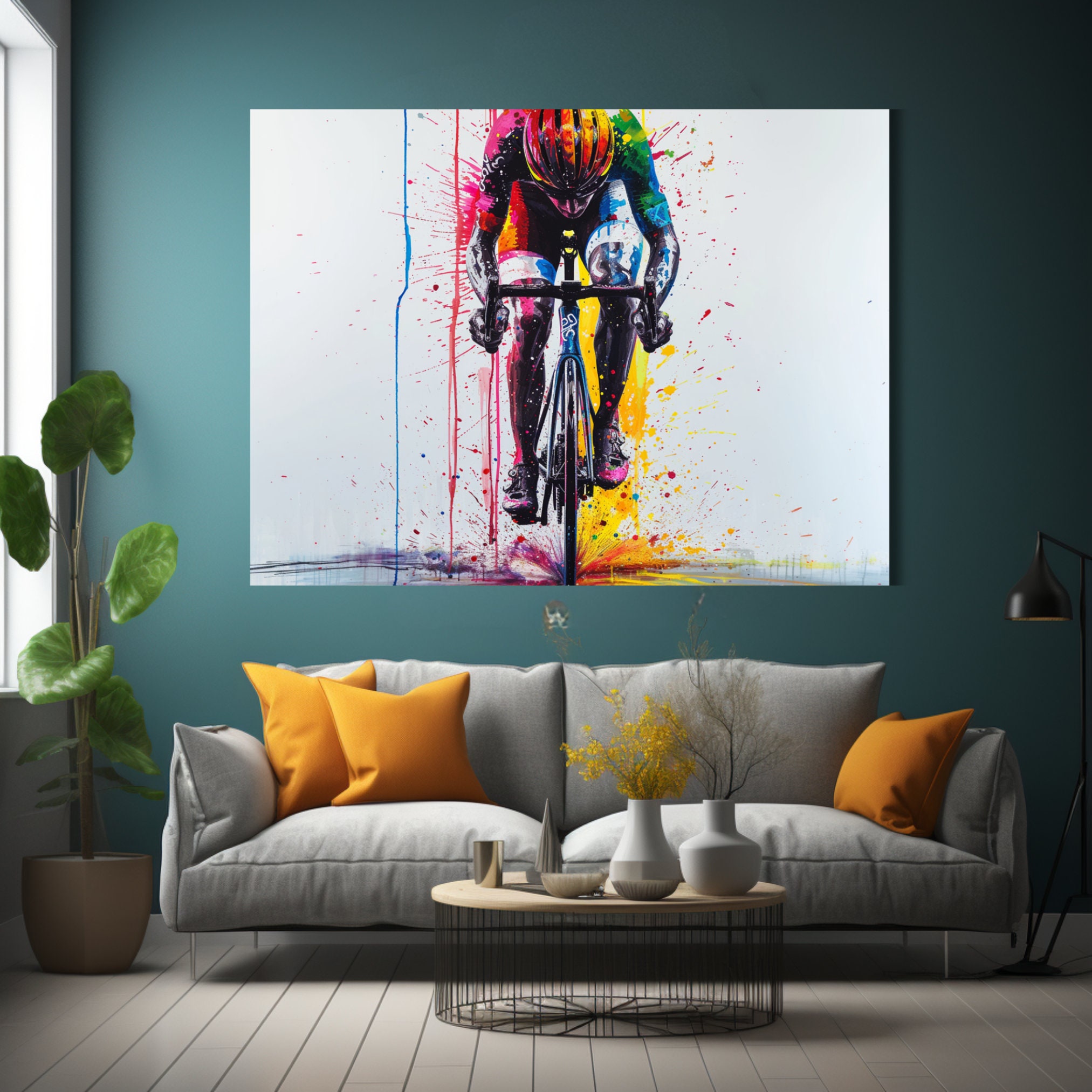 Cycling Poster, Bike Wall Art Print, Cycling Gift, Bicycle Print, Print ...