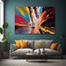 Abstract Running Art Print: Colourful Marathon Runner (digital Download ...