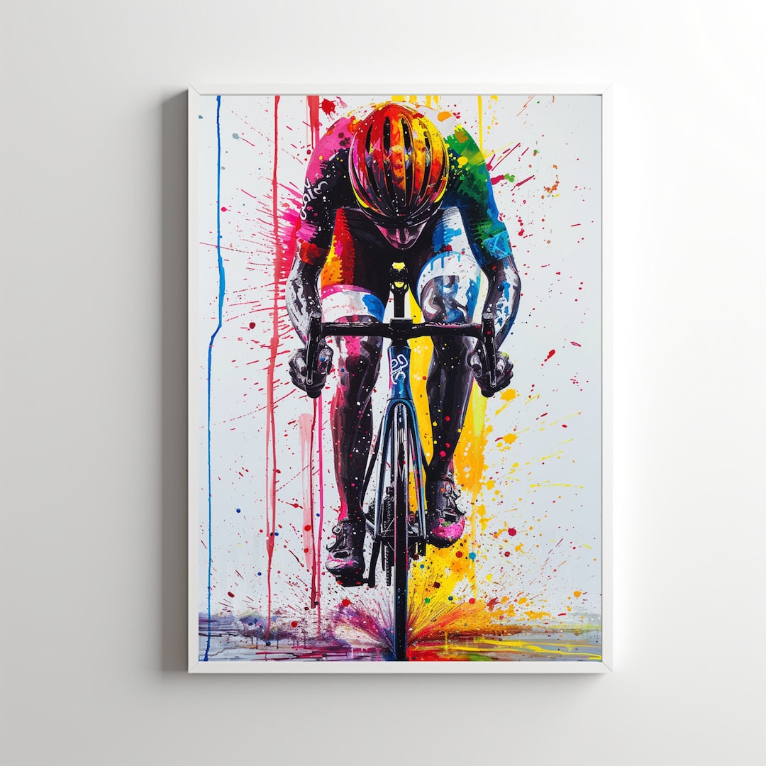 Cycling Poster, Bike Wall Art Print, Cycling Gift, Bicycle Print, Print ...