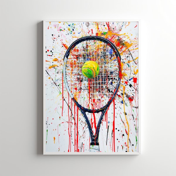 Tennis Art - Etsy