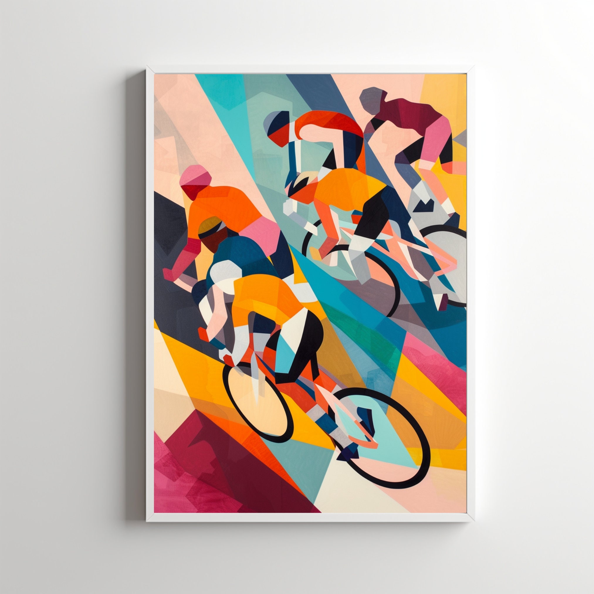Cycling Poster, Bike Wall Art Print, Cycling Gift, Bicycle Print, Print ...